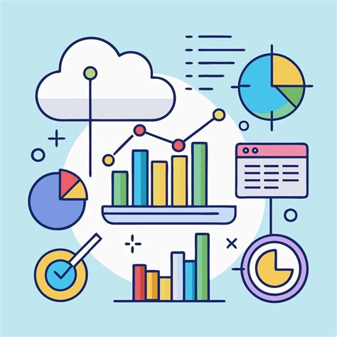 Cloud Computing Data Analytics And Business Growth Premium Ai Generated Vector