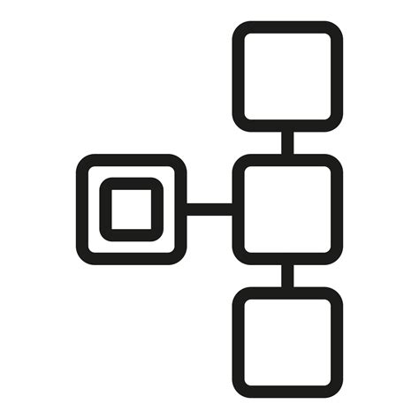 Hierarchy Structure Icon Outline Style 15599628 Vector Art At Vecteezy