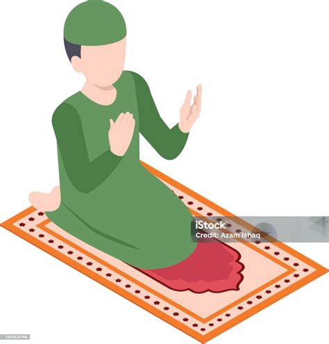 사람은 Eid Ul Fitr 기도 또는 두아 제스처 벡터 색상 아이콘 디자인 아랍 문화 및 전통 상징 라마단과 무슬림 금식 기호를 제공하는 하나님 아이소 메트릭 개념을