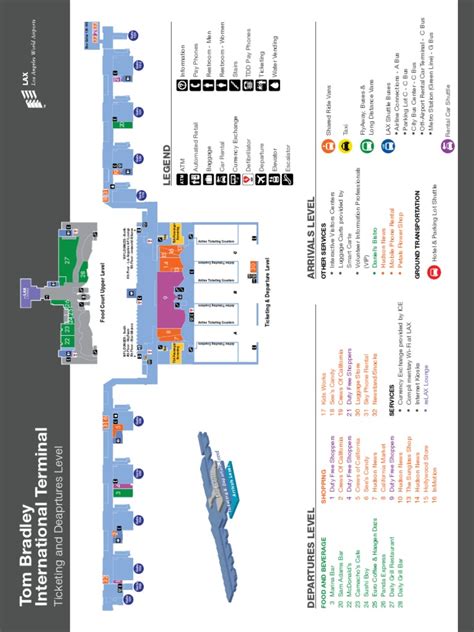 Lax Tom Bradley International Terminal Map Pdf