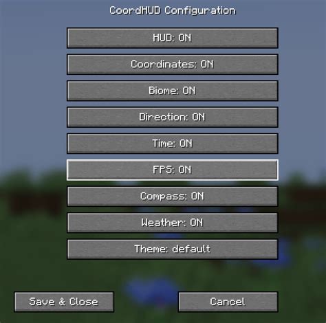 Coordinates Hud Minecraft Mods Curseforge