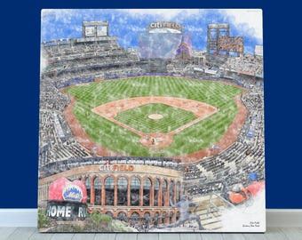New York Mets Baseball Photograph Citi Field Color Photography New