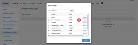 Overtime Rule Users