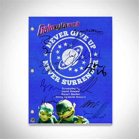 Galaxy Quest Transcript Limited Signature Edition Rare T