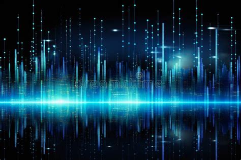 Virtual Binary Data Transfer In Network Abstract Background Stock Illustration Illustration Of