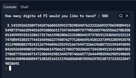Pi To Nth Digit Devpost