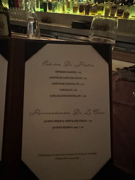 Javiers Restaurant Newport Beach Menu Updated 2026