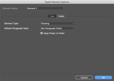 Create A Floating Element Typefi Support