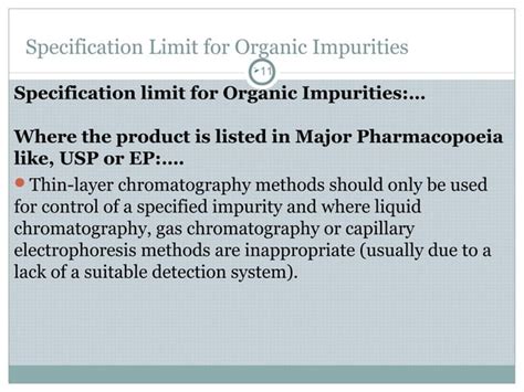 Setting Spec Limit For Imps Ppt Chemistry Science