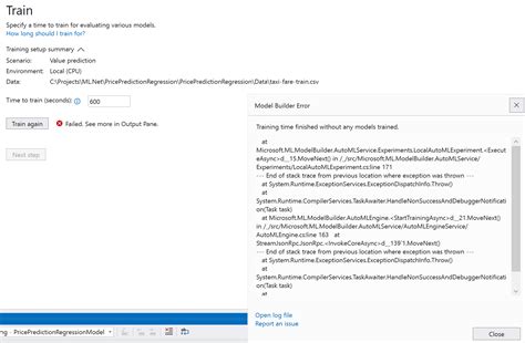 Value Prediction Model Throws Training Time Finished Without Any
