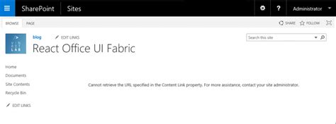 Development With React Office Ui Fabric And Typescript For Sharepoint 2016