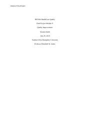 IHP HealthCare Quality Final Project Docx Module Final Project IHP HealthCare