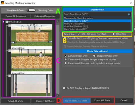Exporting Video Animation FrameForge Knowledge Base