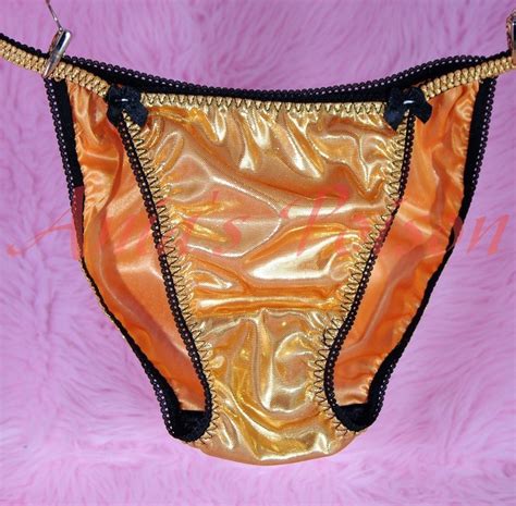 Foil Panties Manties Manties Nylon Satin Plastic Foil And Shiny Metallic