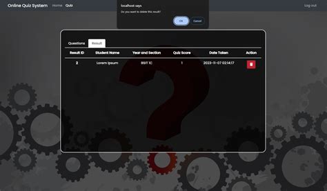 Online Quiz System Using Php With Source Code Sourcecodester