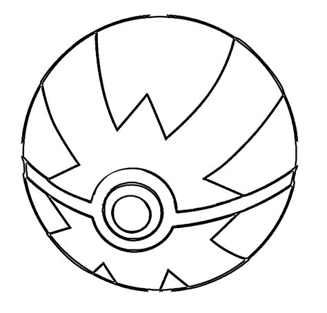 Pokeball Coloring Pages Coloringlib