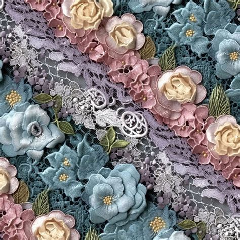 Floral Lace 42 Pattern Crew