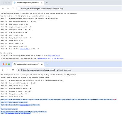 Unable To Open Settings Php File Check File Permissions Pws Dashboard Weather Watch Forum