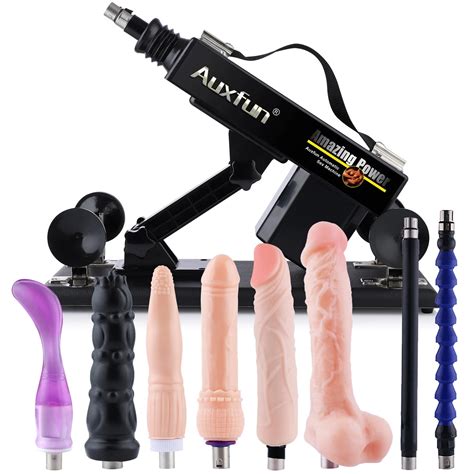 Auxfun® Basic Sex Machine Package Dimitri With Dildos And Extencio