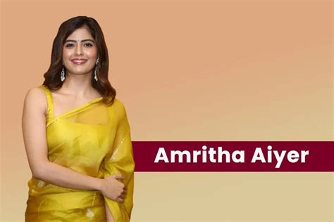 Amritha Aiyer Movie List Instagram Photos Birthday Date Of