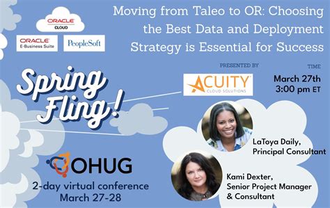 Oracle Hcm Users Group Ohug On Linkedin Ohugspringfling Taleo