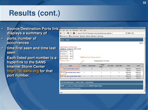 Ppt Intrusion Detection System Using Snort And Base Basic Analysis And Security Engine