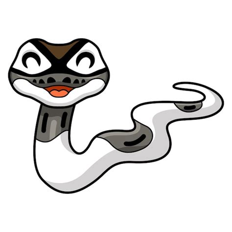 Premium Vector Cute Axanthic Pied Ball Python Cartoon Premium Vector Cute Axanthic Pied Ball Python Cartoon