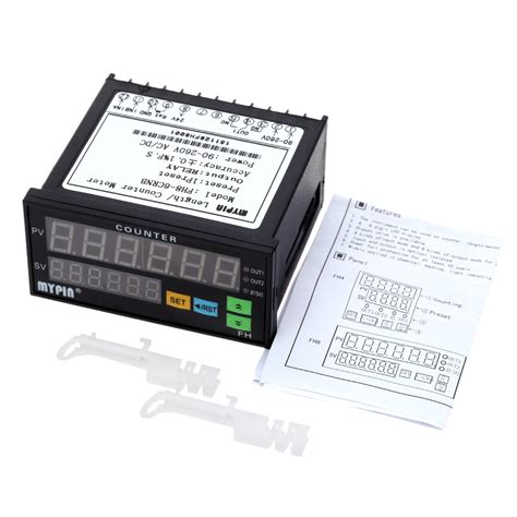 Mc 012 6 Digits Digital Counter 90 260v Ac Dc Electronic Length Batch Meter 1 Preset Relay