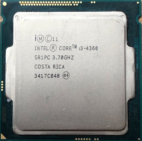 Intel Core i3-4360 Prozessor CPU 3,70 GHz LGA 1150 4 MB - www.restore ...