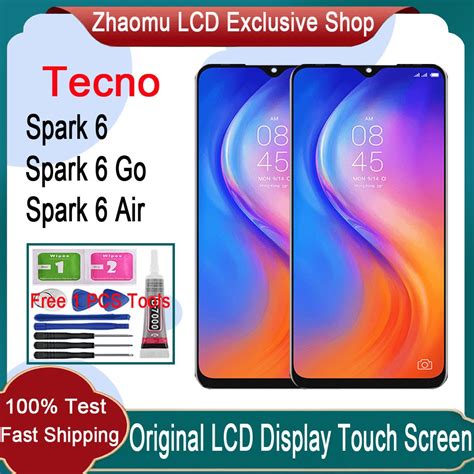 Original Tecno Spark Spark Go Spark Air LCD Display Touch Screen