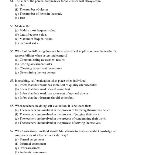54 The Sum Of The Percent Frequencies For All Studyx