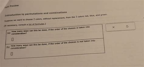 Solved Introduction To Permutations And Combinations Suppose
