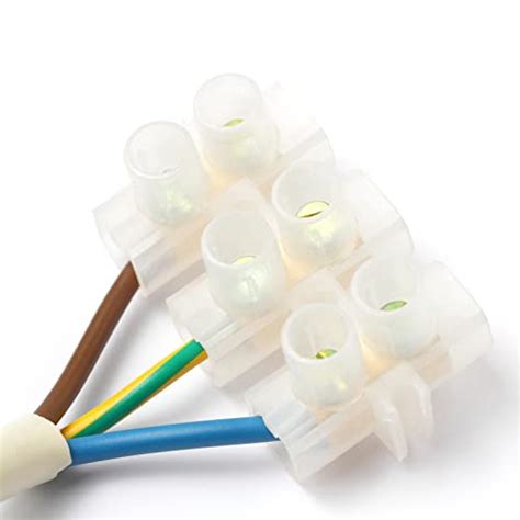 Aukenien 60a Electrical Connector Blocks 60 Amp 12 Way White Terminal