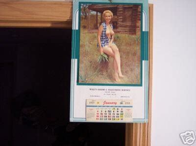 Vintage Calendar Nude Woman 1959 Rare 24763432