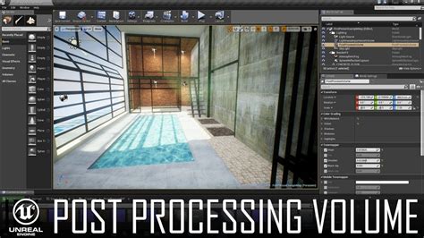 Unreal Engine 4 Post Processing Volume Interior Setup Youtube