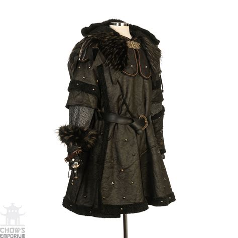 Chows Emporium Outfit Brown Faux Leather Jacket Leather Armor Outfit Sets