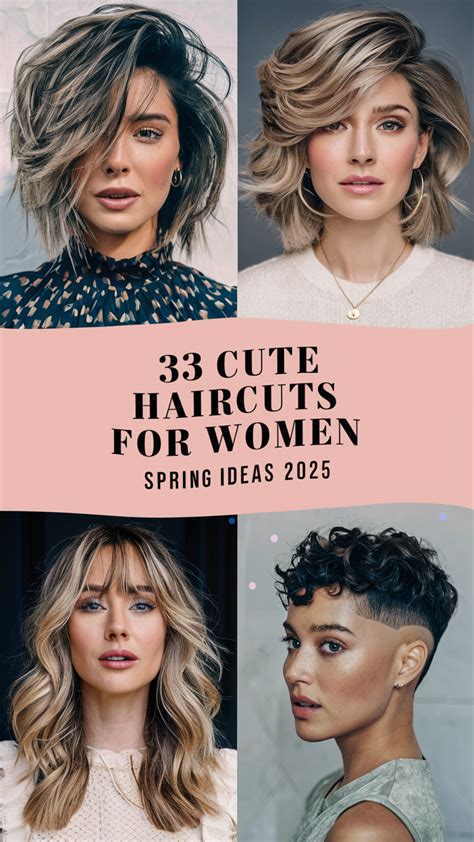 33 Cute Haircuts For Women Spring Ideas 2025 Trendy Short Medium