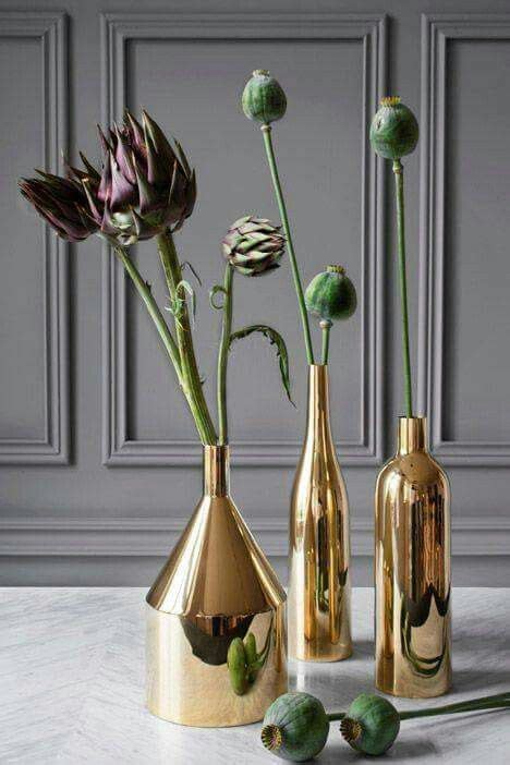 Brass Vases By Paolo Dellelce Still Life Inspired Home Decor
