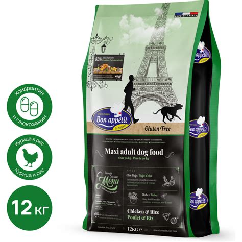 Корм для собак «Bon Appetit» Adult Maxi, для крупных пород, с курицей и ...