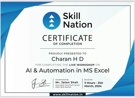 Ai Automation Excelmastery Charan H D