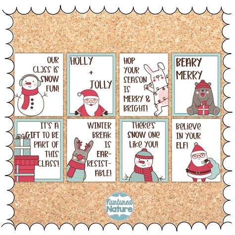 Christmas Bulletin Board Posters Easy December Classroom Decor Made