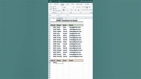 Dget Function In Excel 💯 Excelformula Exceltutorial Exceltips Excel Youtube
