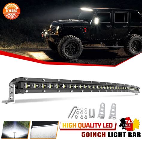 Per Jeep Ford F150 Cherokee Xj 1984 2001 6d 50 Barra Luce Led Curva