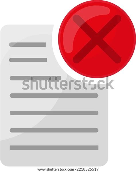 Vector Illustration Document Errors Correction Documents Stock Vector Royalty Free 2218525519