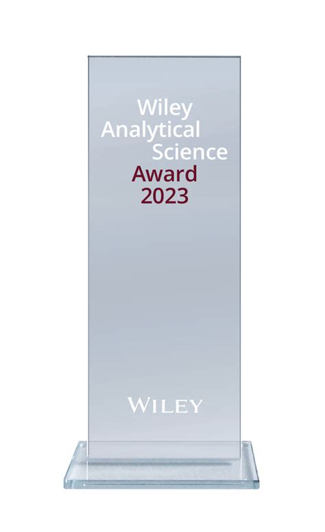 Wiley Analytical Science Award 2023 2022 Wiley Analytical Science