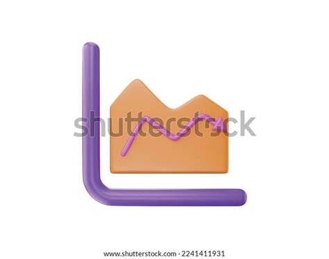 Chartarea 3d Vector Icon Cartoon Minimal Stock Vector Royalty Free 2241411931 Shutterstock