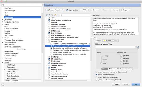Intellij Idea Tool To Verify That Each Public Class Has Javadoc Comment Stack Overflow
