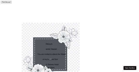 react editable svg label examples codesandbox