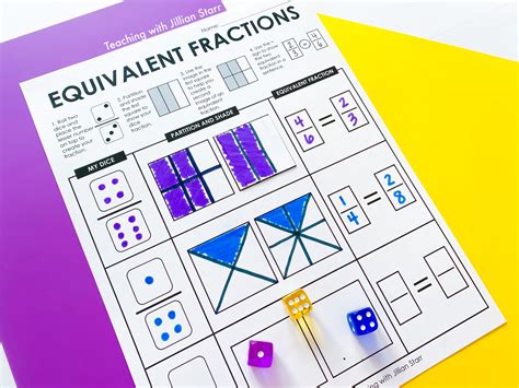 6 Activities To Practice Equivalent Fractions In Third Grade