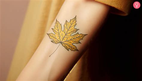 8 Amazing Maple Leaf Tattoo Designs And Their Meanings